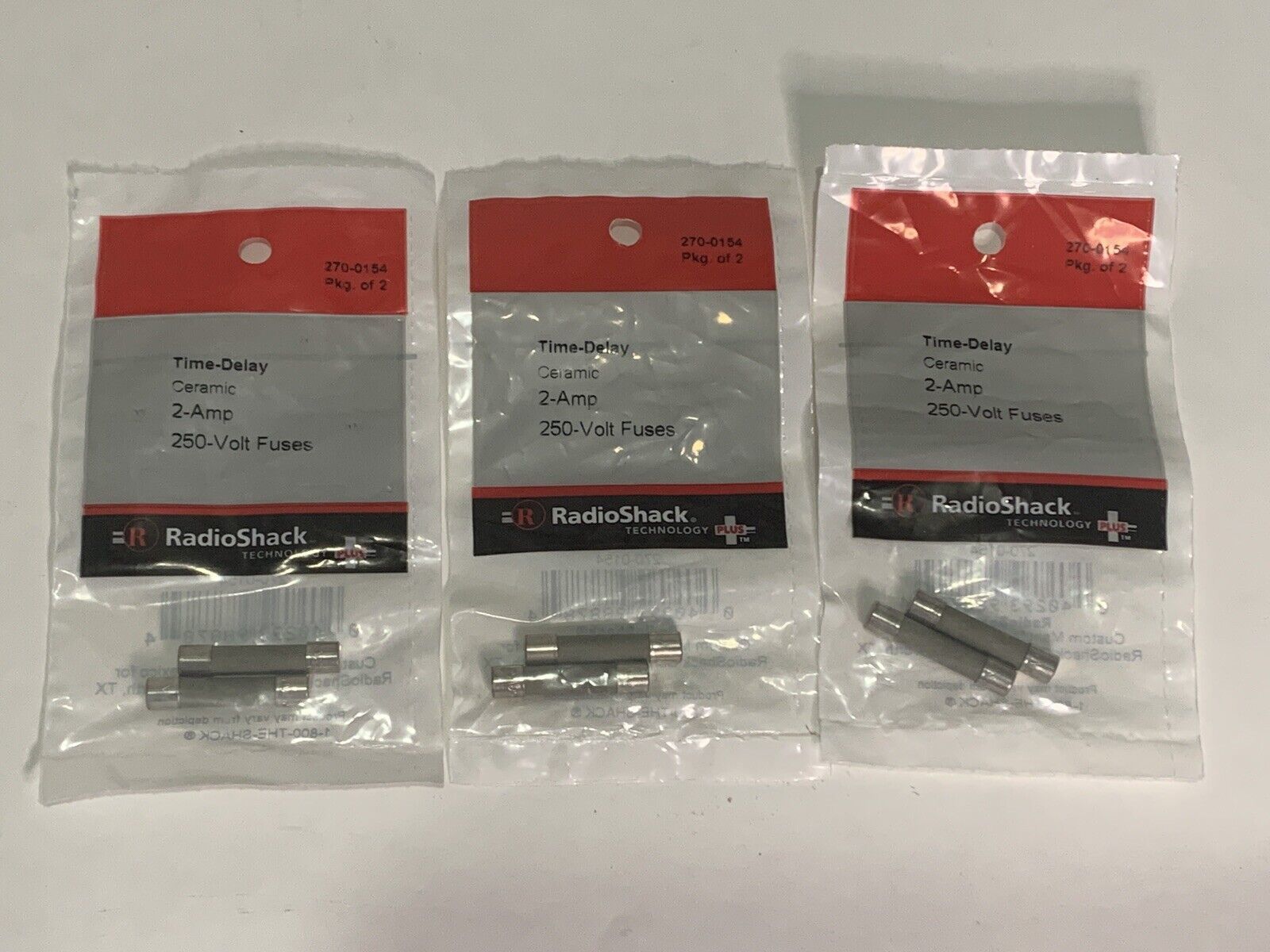 6 Pieces of MDA, 2A 250V Time Delay (Slow Blow) Ceramic Body Fuses ...