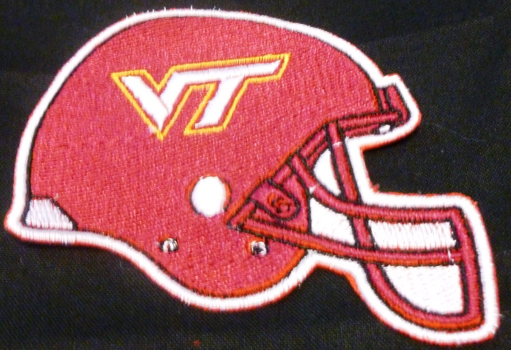 Virginia Tech Hokies Helmet Iron On Patch - College-NCAA