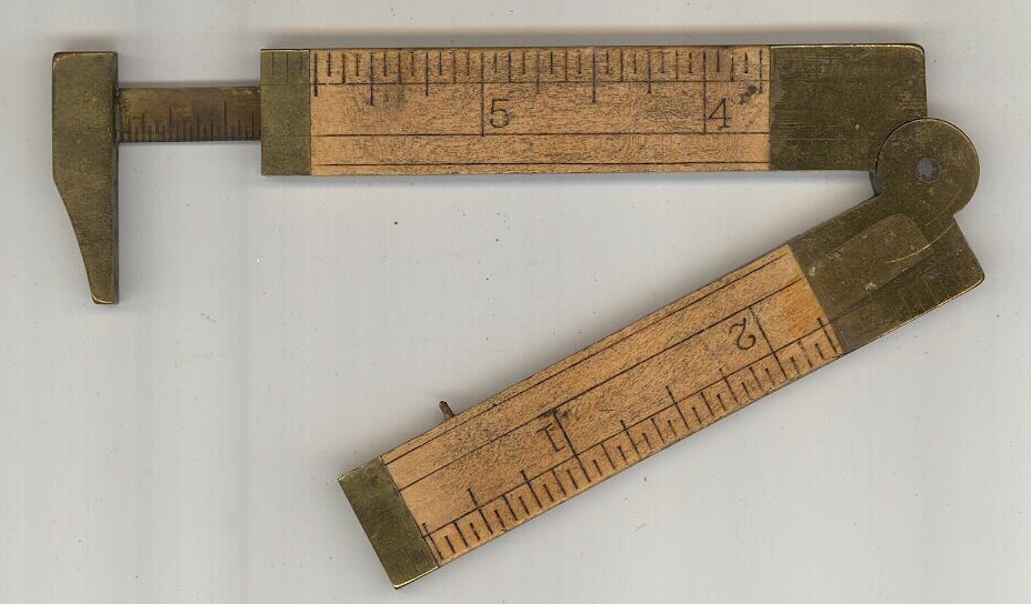Stanley No 13 antique folding ruler caliper - Rules, Tapes