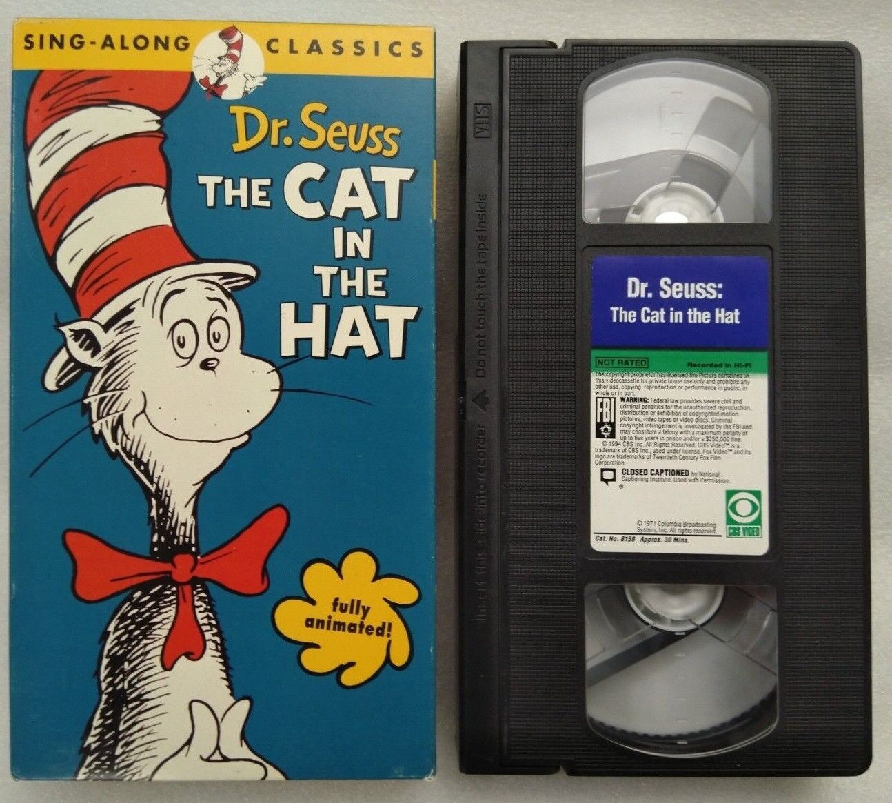 VHS Dr Seuss - The Cat In The Hat Sing-Along Classic (VHS, 1994) - VHS ...