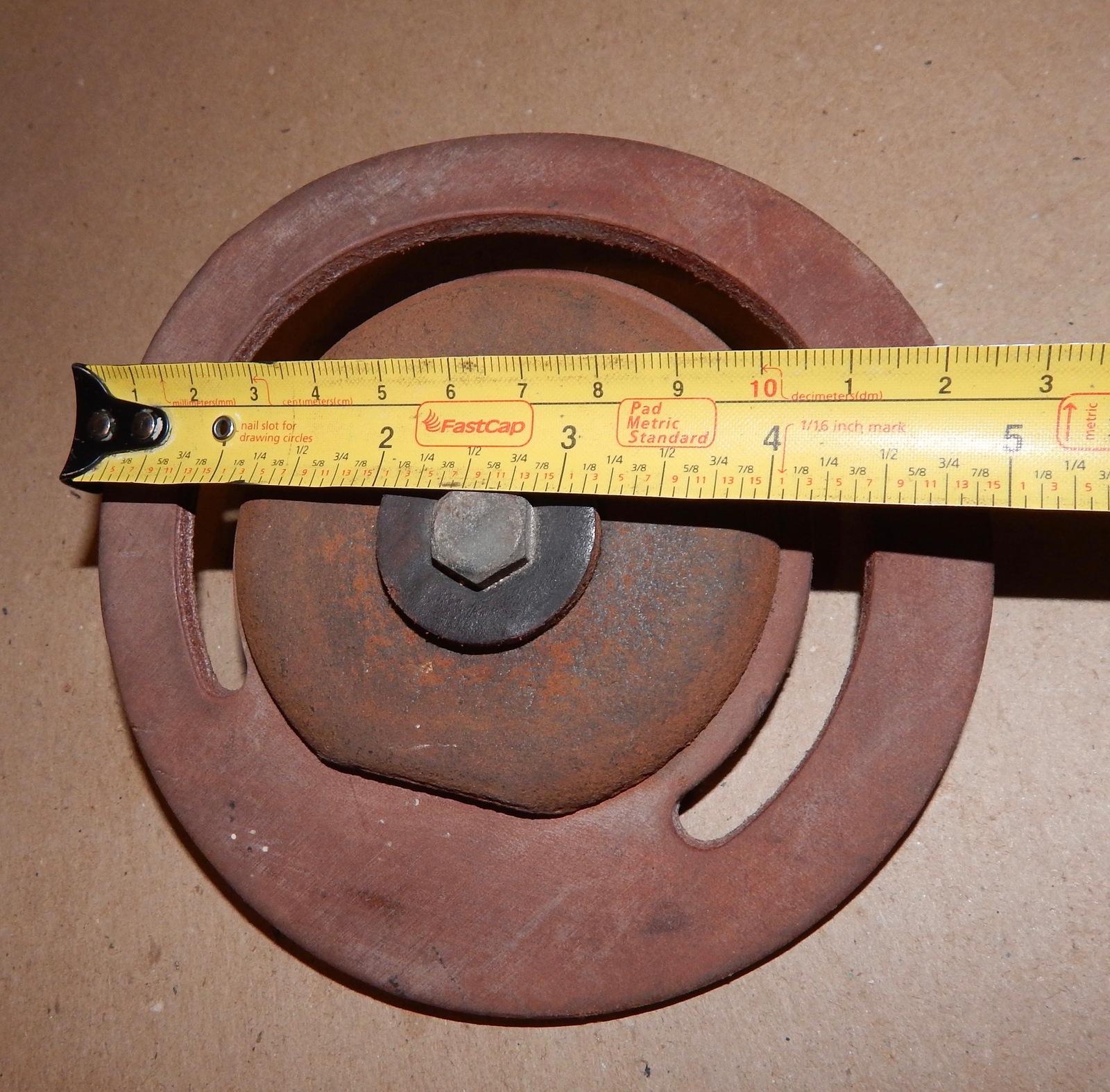 Cast Iron Foot Valve Replacement Leather Flapper Weight Water Well 3" x ...