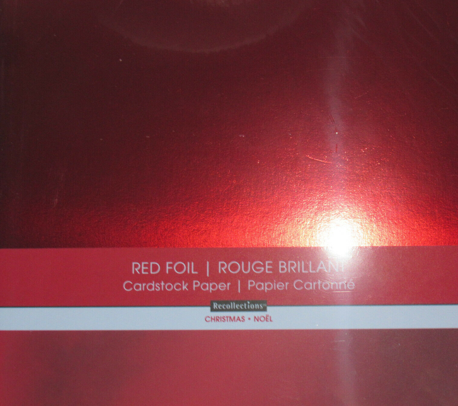 Recollections Cardstock Paper 8 1/2" x 11" 25 Sheets 65 lb SOLID RED ...