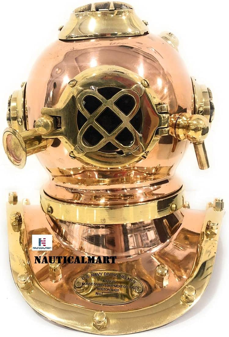 Copper Brass Divers Diving Helmet Miniature US Navy Helmet - Office ...