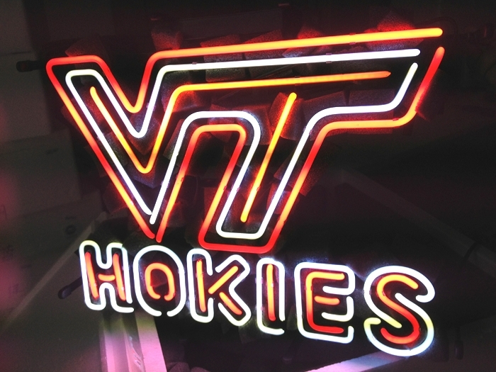 NCAA VT Virginia Tech Hokies Basketball Beer Neon Light Sign 17'' x 15 ...