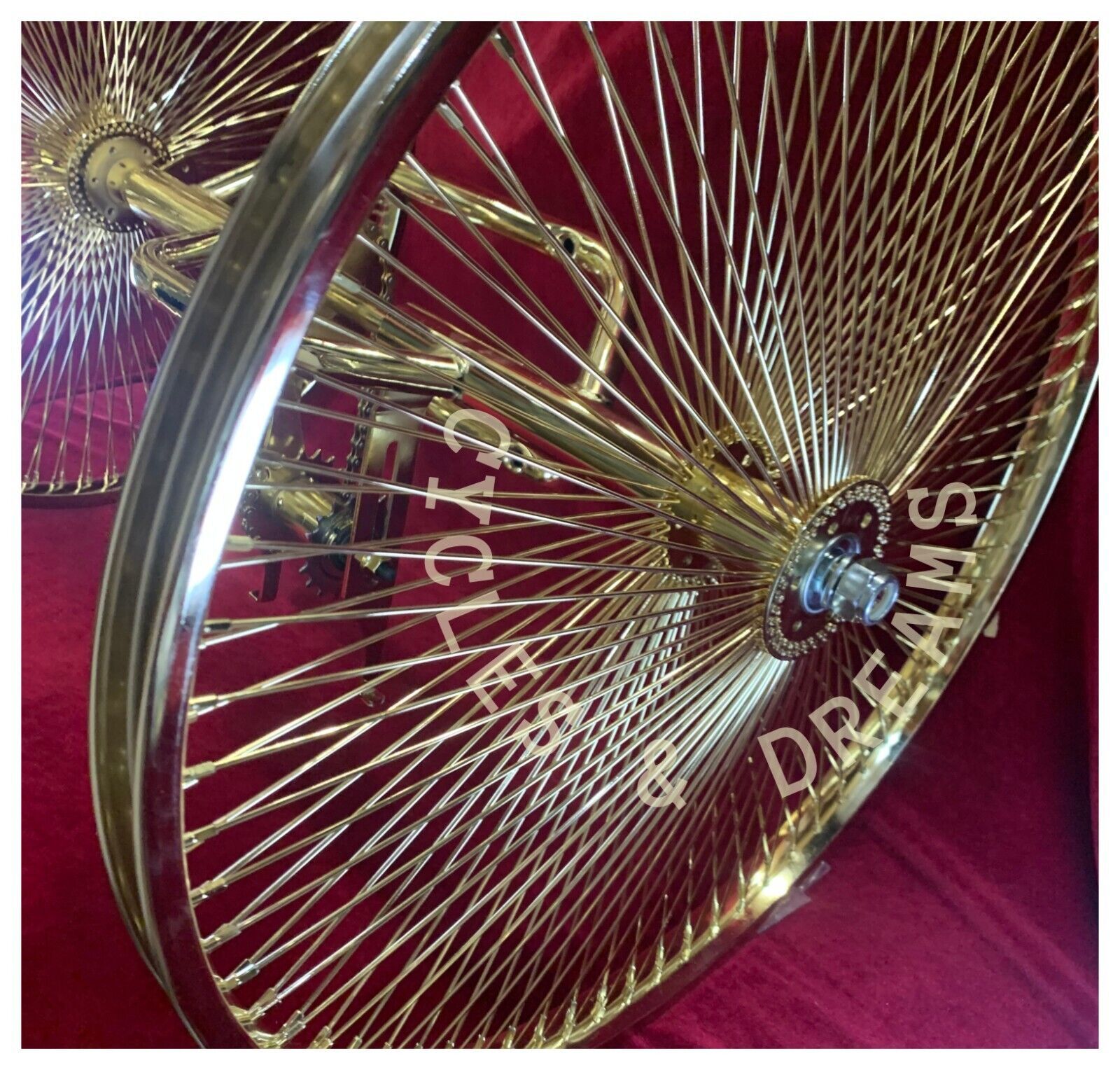 LOWRIDER 26" HOLLOW HUB CONVERSION KIT WITH 2 HOLLOW HUB WHEEL 144 ...