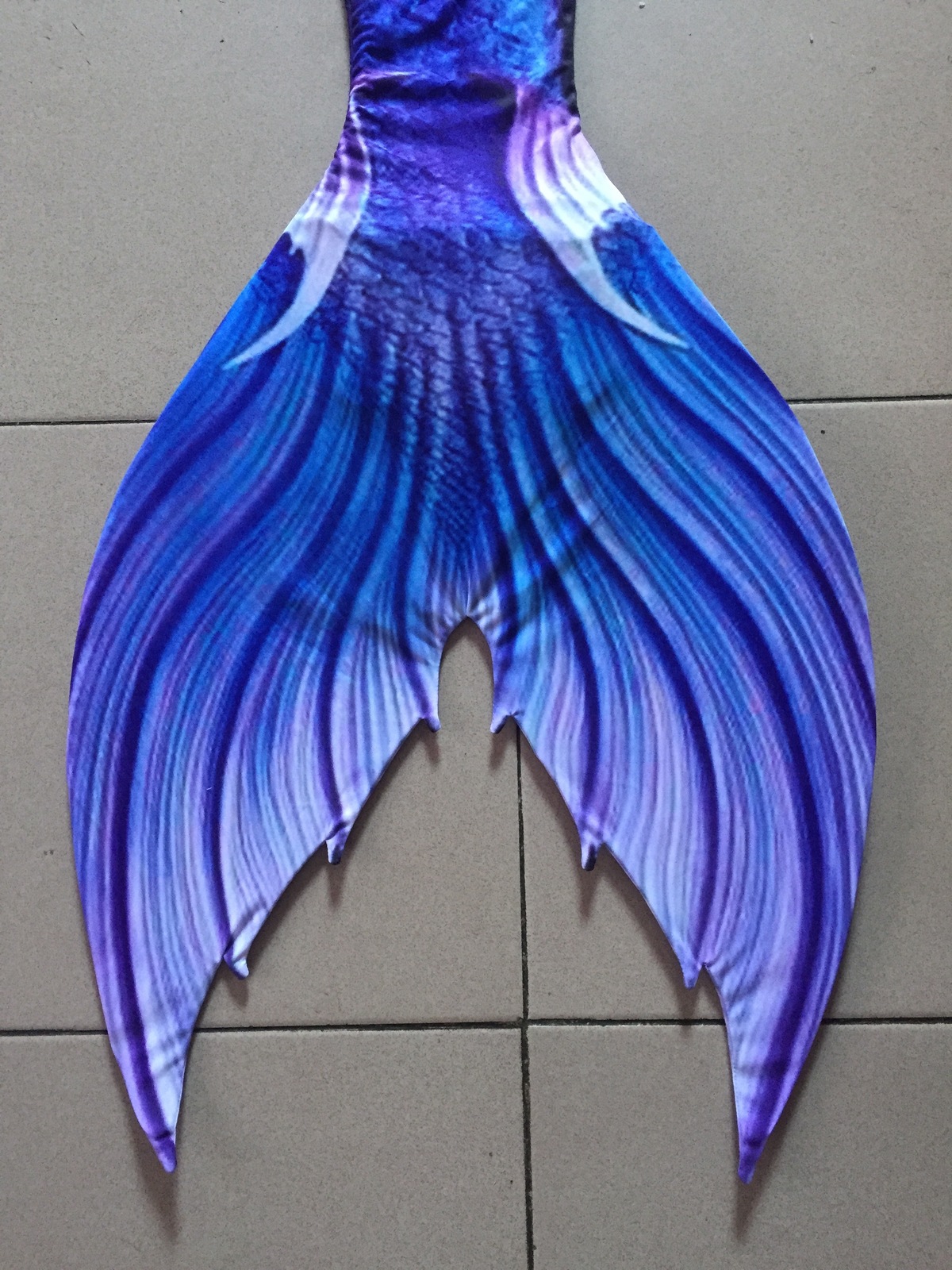 2018 Summer Blue Mermaid Tail With Monofin Swimmable Beach Swimsuit ...