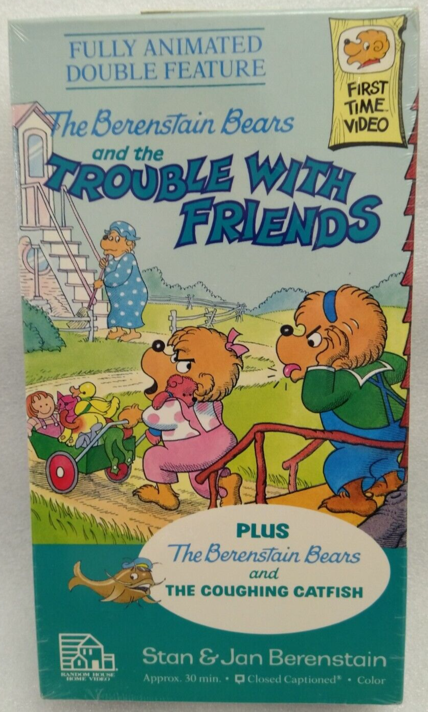 VHS The Berenstain Bears Trouble with Friends & The Coughing Catfish ...