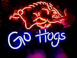 NCAA Arkansas Razorbacks Football Neon Light Sign 17" x 15" - Other ...