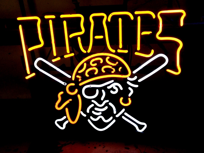 MLB Pittsburgh Pirates Baseball Beer Bar Neon Light Sign 18" x 14 ...