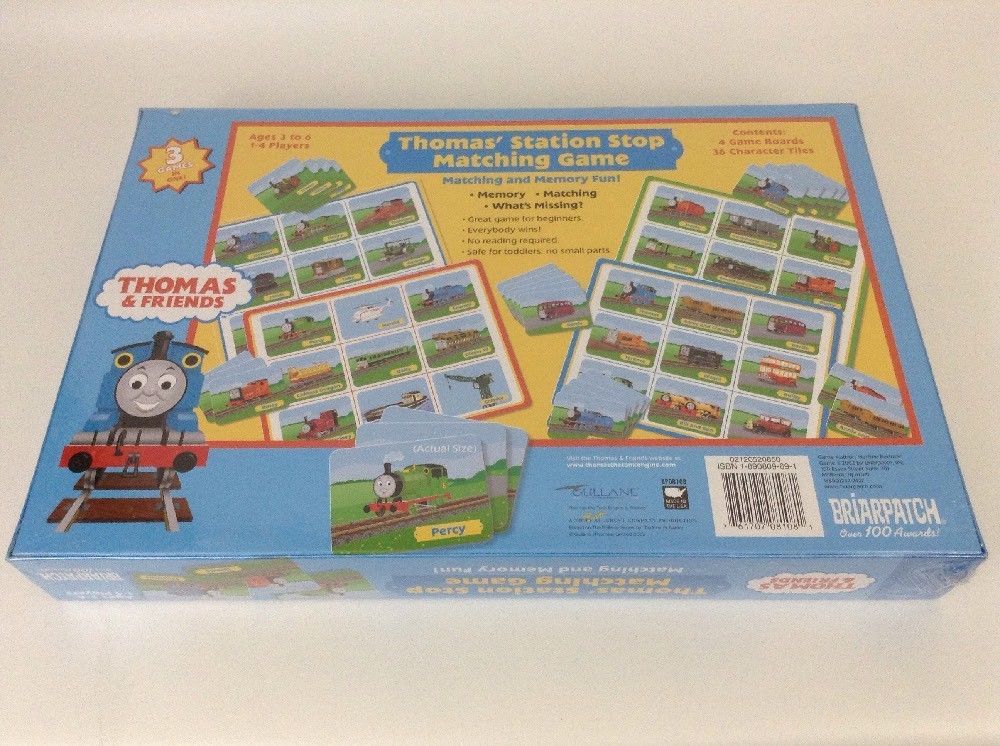 Thomas and Friends Station Stop Matching Game 3 - 1 Memory Matching New ...