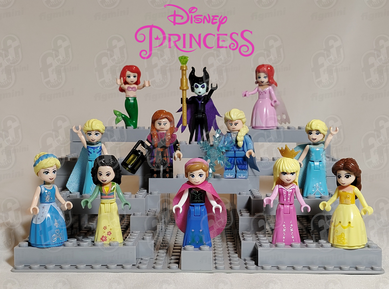 Disney Princess Custom minifigure Set of 12 and 50 similar items