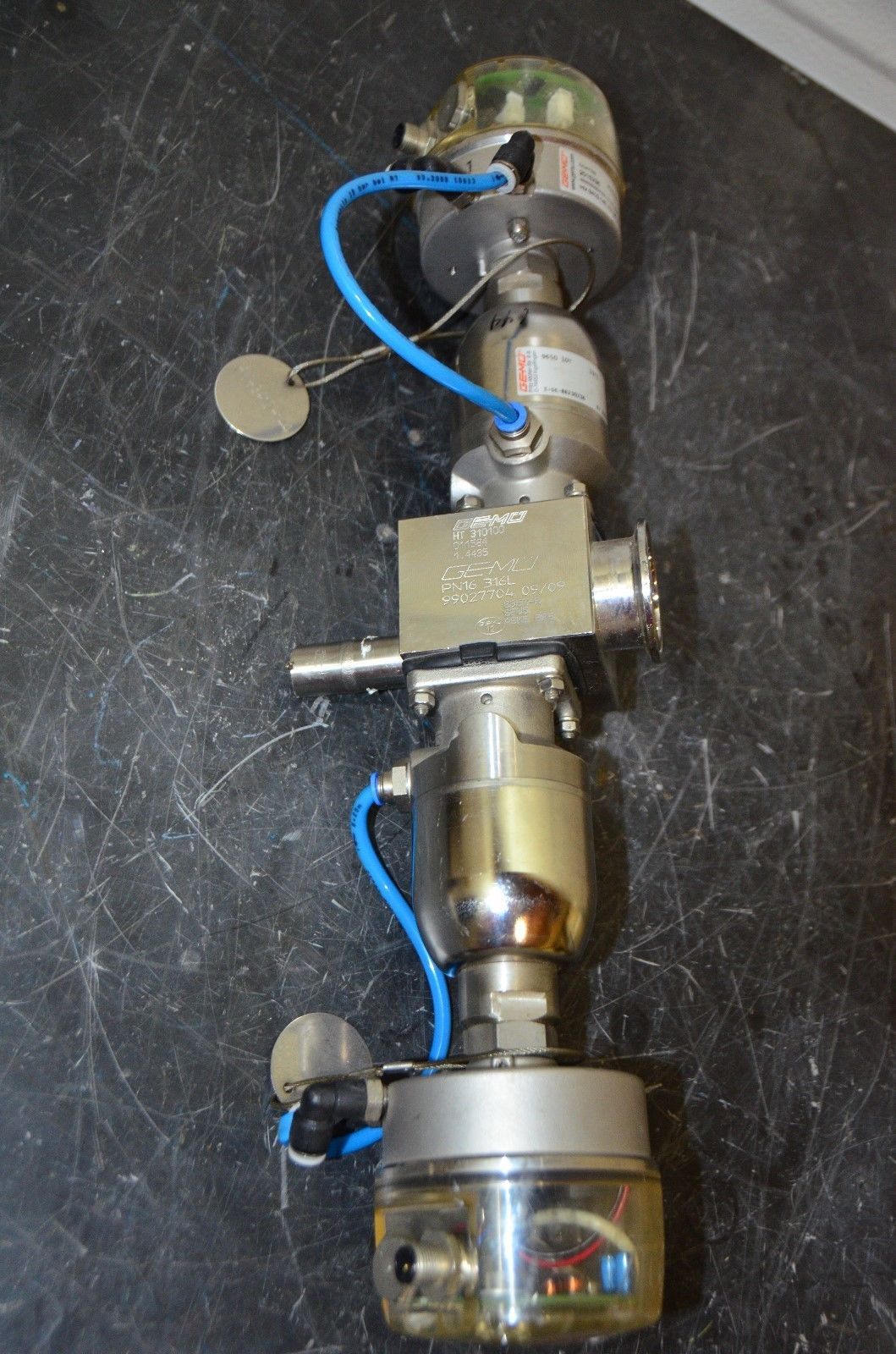 GEMU 650 Multi-Port Diaphragm Valve 3/4" BWxBW 1.5" TC / 4222 Position ...