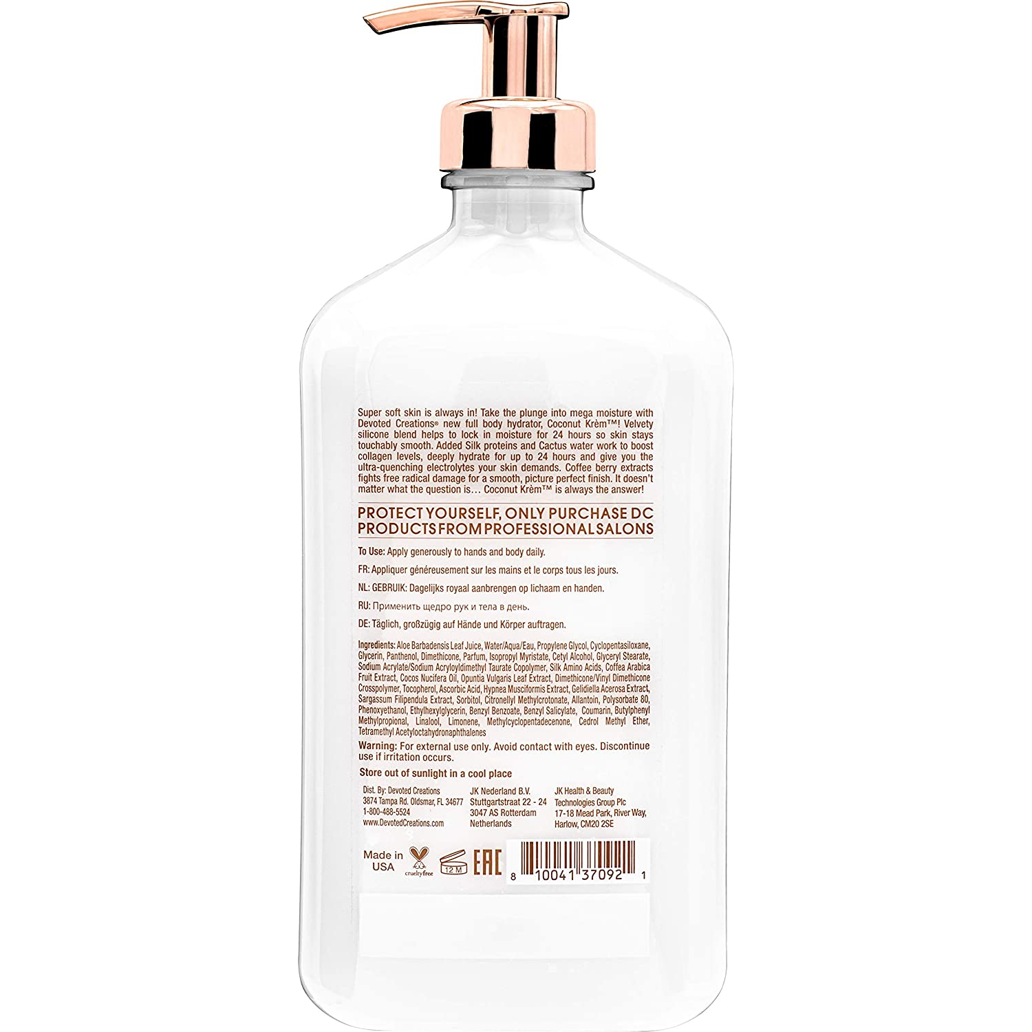 Devoted Creations Coconut Krem Moisturizer, 18.25 fl oz- Devoted Creations