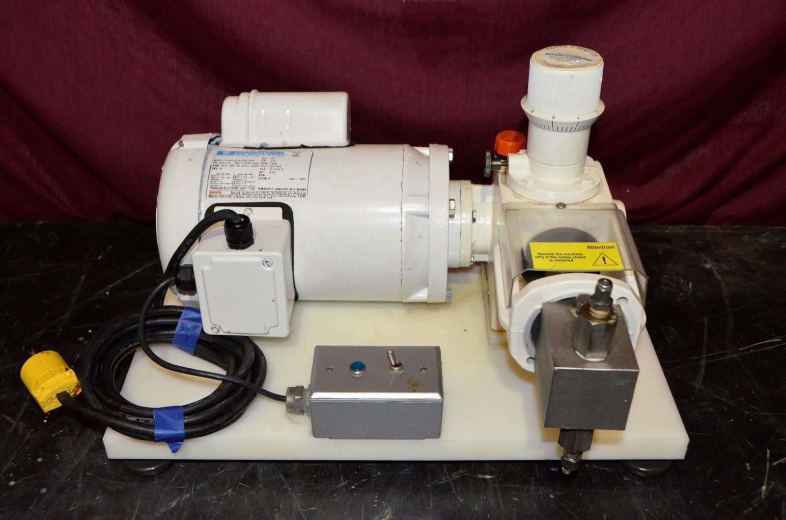 Alfa Laval Reciprocating Plunger Pump / 1/2HP 1PH Motor Variable Stroke ...
