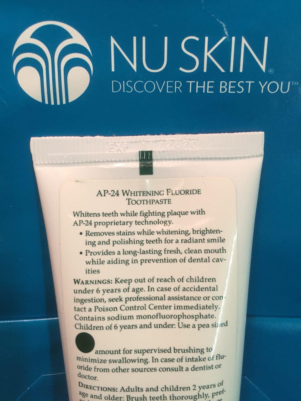 Nu Skin Authentic AP-24 Whitening Fluoride Toothpaste EXP 2021 Sealed 4 ...