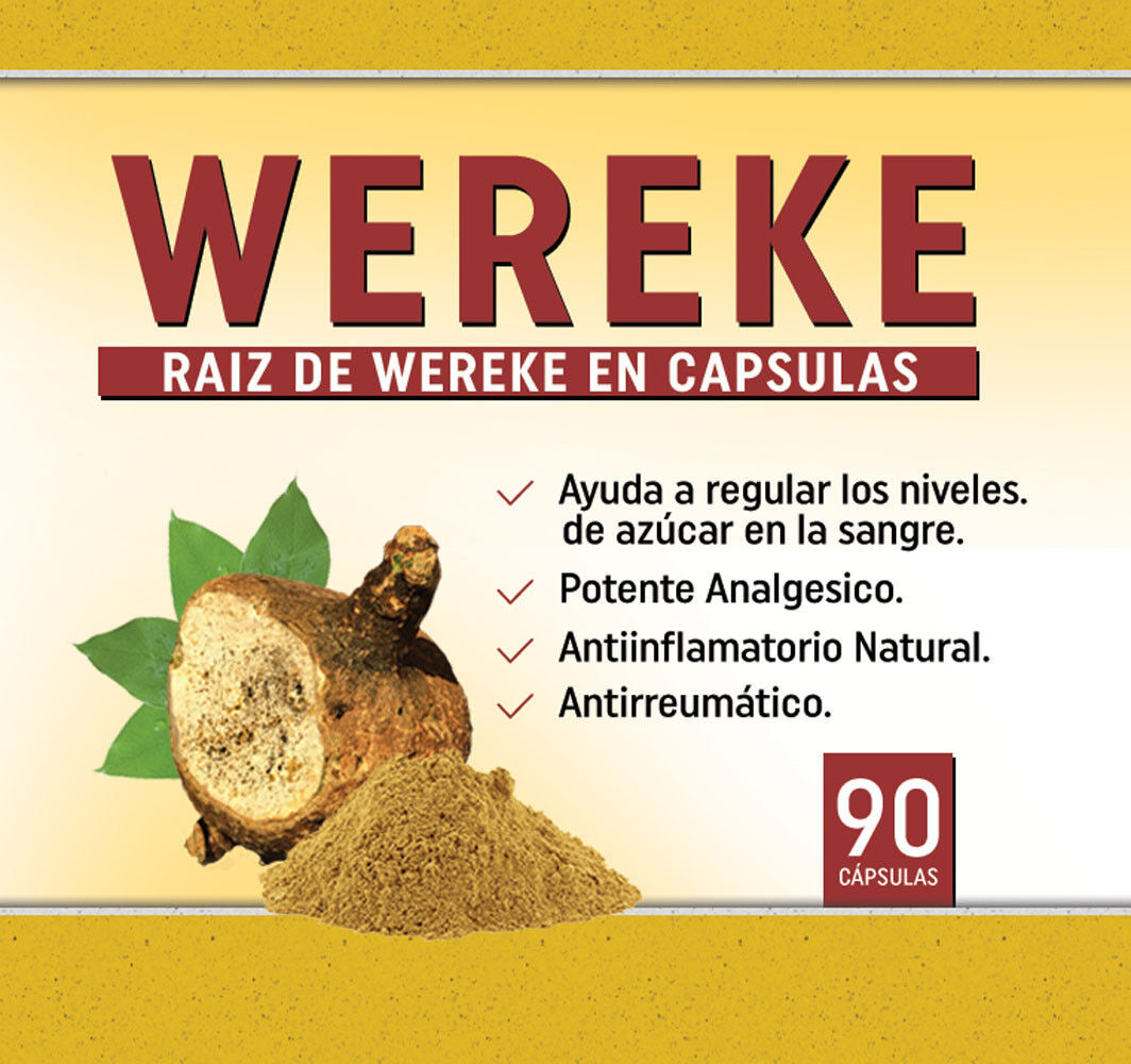 Wereke Raiz de Wereke en Capsulas. Set De 2 frascos. Guereque o ...