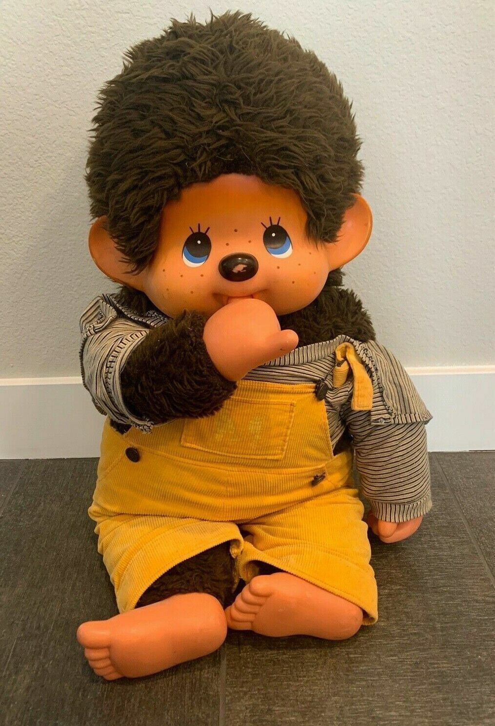 SUPER RARE VINTAGE JAPAN MADE MONCHICHI MONCHHICHI DOLL WITH CLOTHES 30 ...