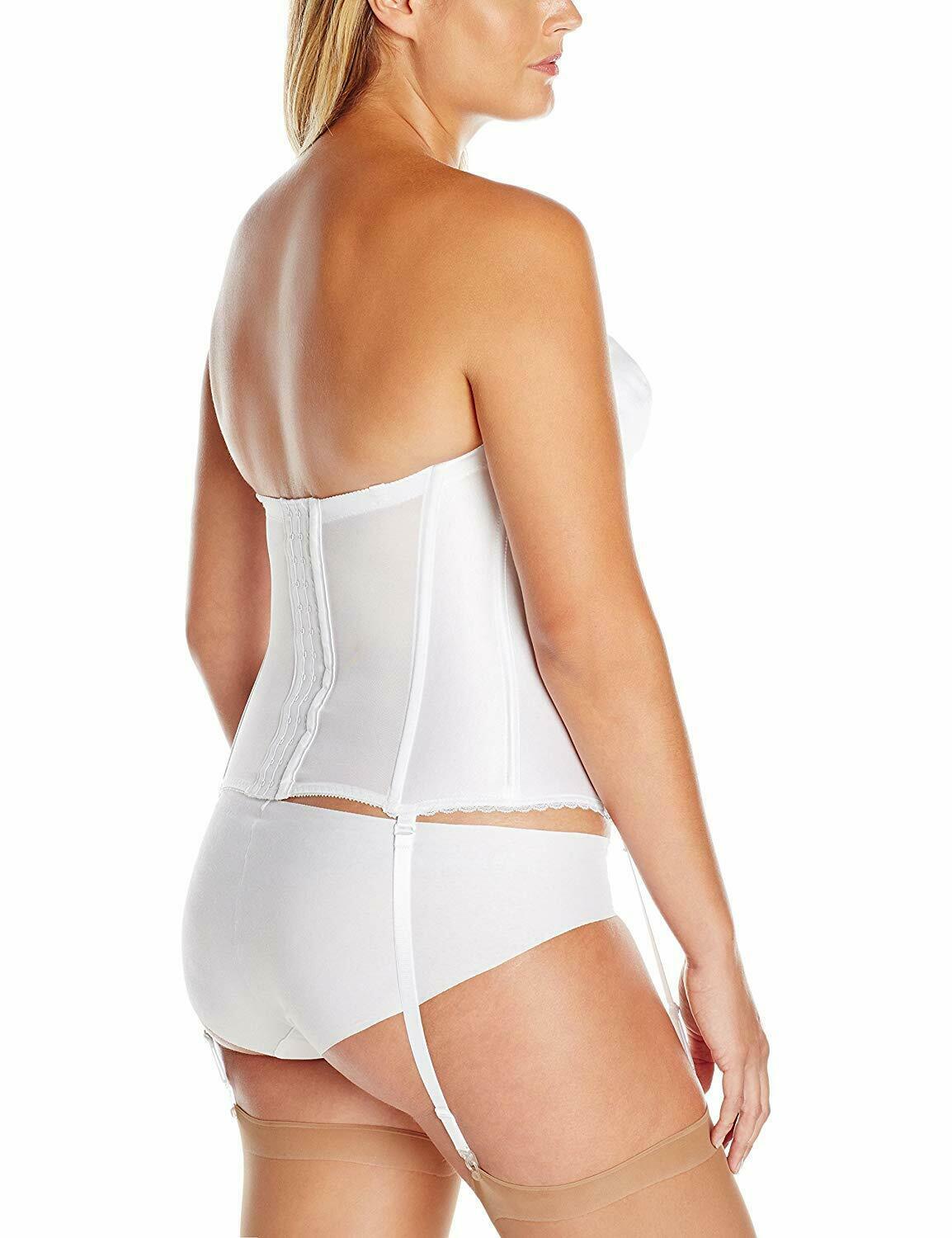 Va Bien White Longline Convertible Bustier Us 42dd Corsets And Bustiers