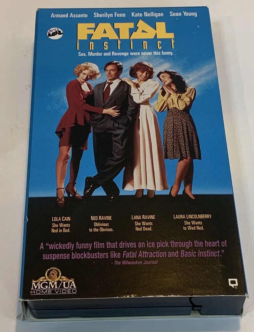 Fatal Instinct VHS Armand Assante, Sherilyn Fenn, Sean Young - VHS Tapes
