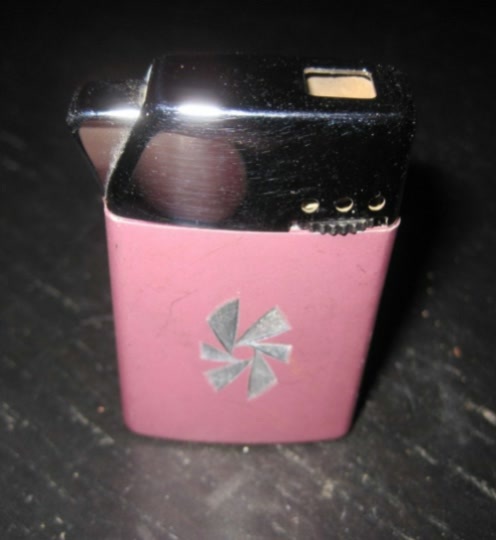 Vintage SIM LUXE Art Deco PINK Squeeze Handle Butane Gas Lighter Made ...