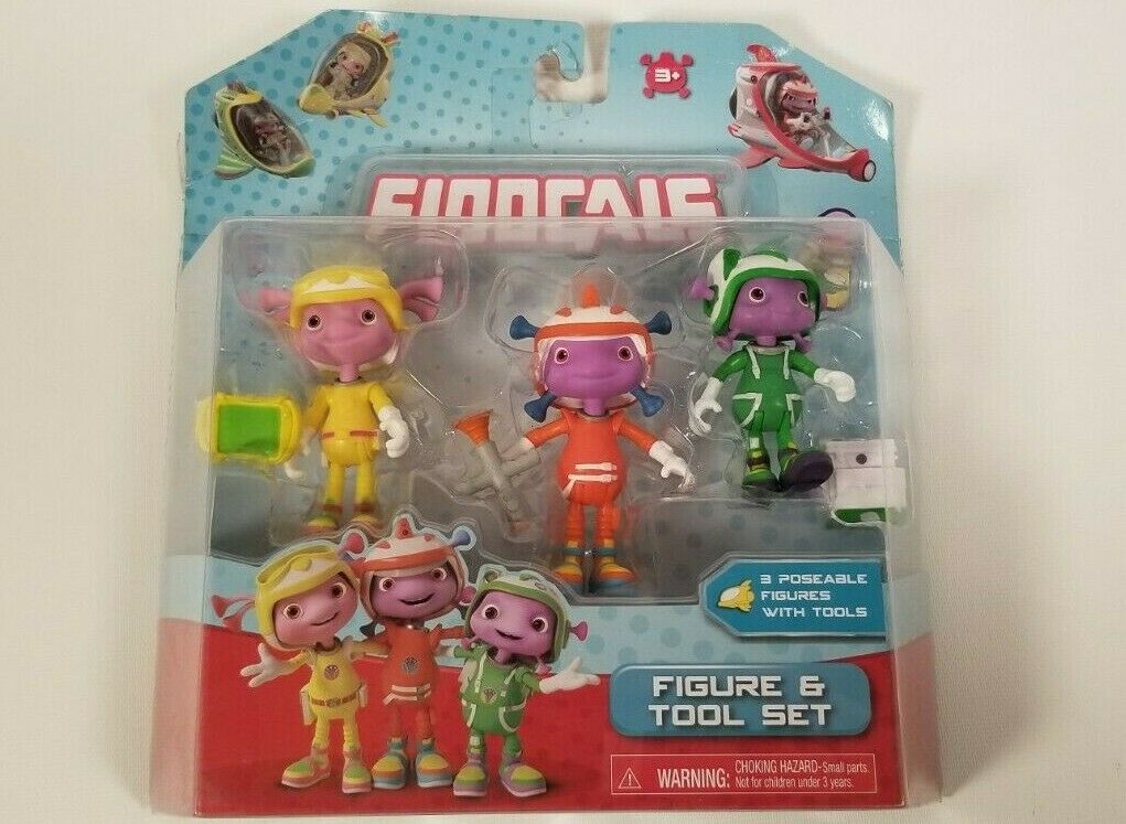 Floogals Figure and Tool Set 3 Pack Boomer Fleeker Flo Dolls Poseable ...