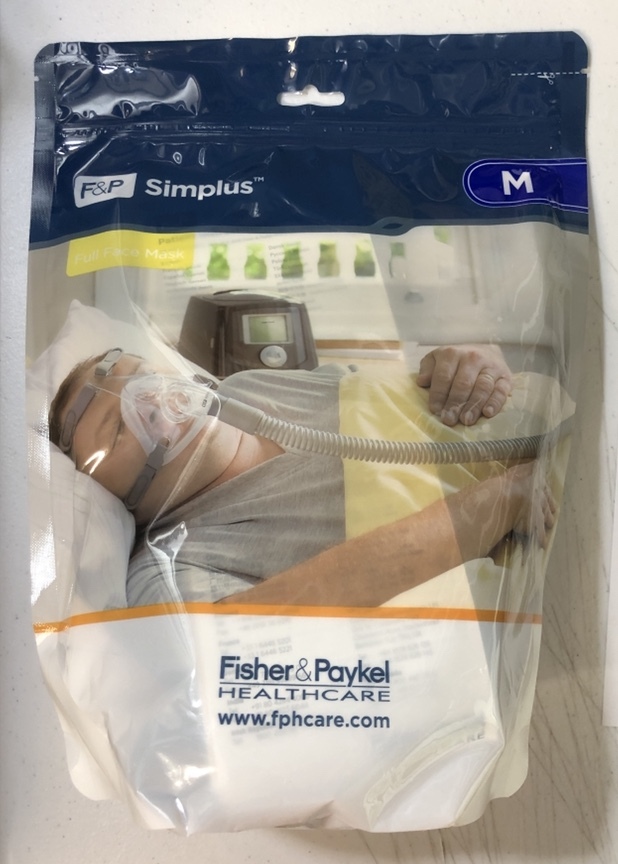 Medium FP Simplus Full Face Cpap Mask System 400476 with Headgear ...