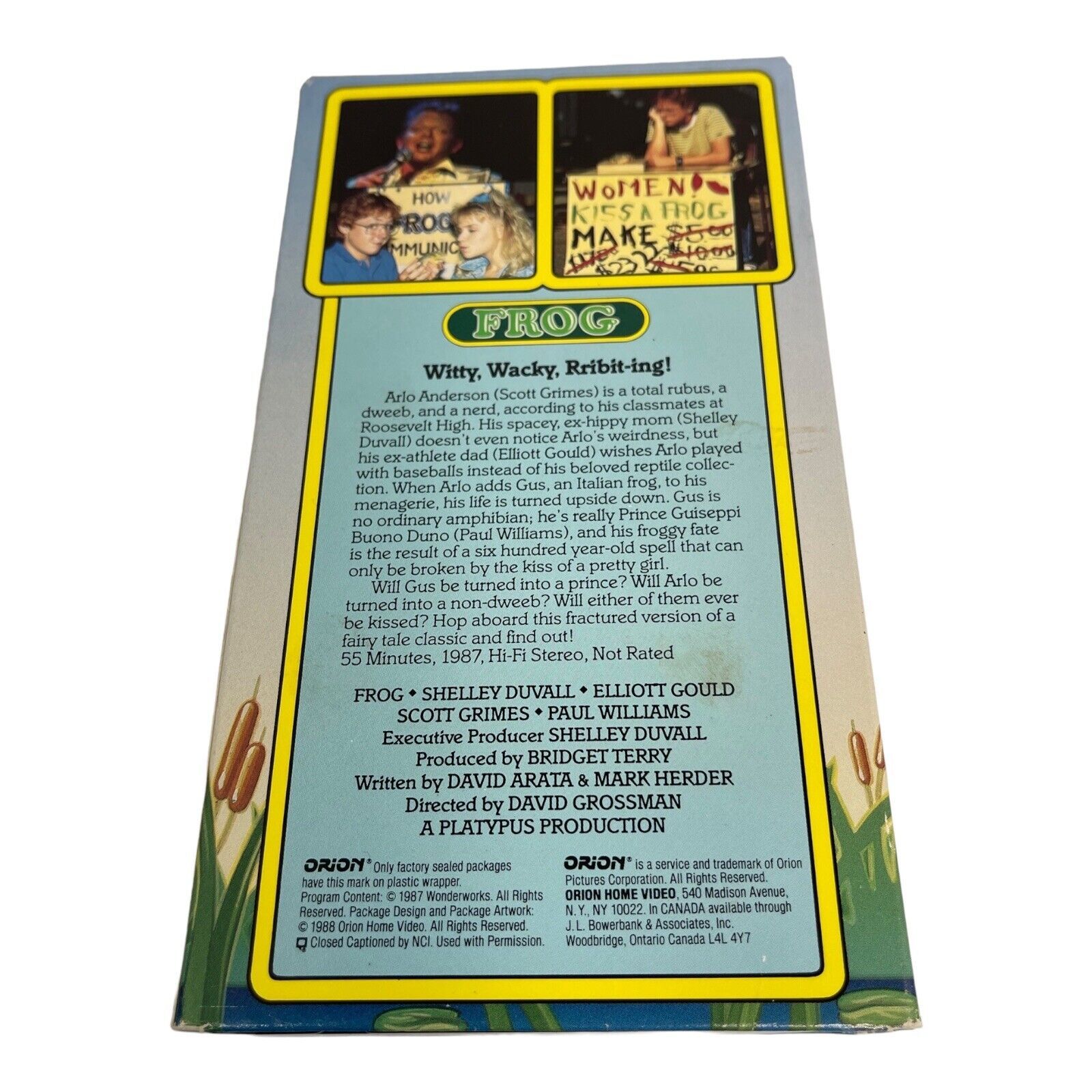 Frog VHS Shelley Duvall, Elliott Gould, Scott Grimes, Paul Williams ...