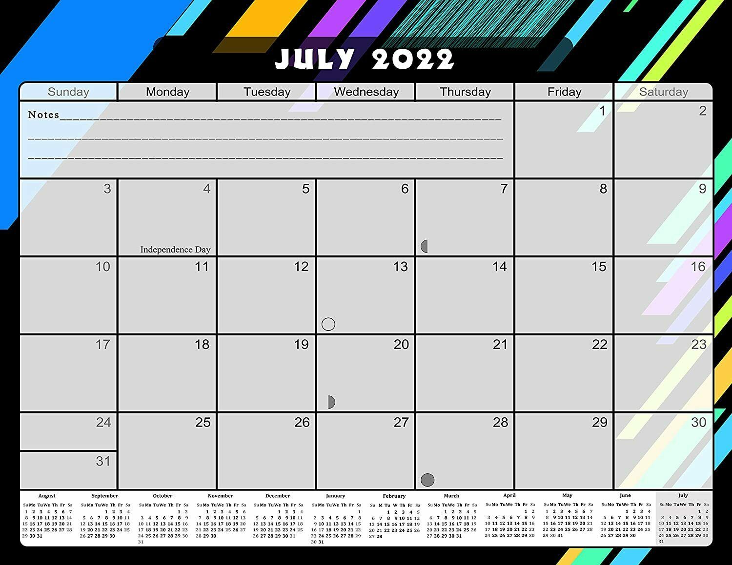 2021 - 2022 Academic Year 12 Months Student Calendar / Planner (Edition ...