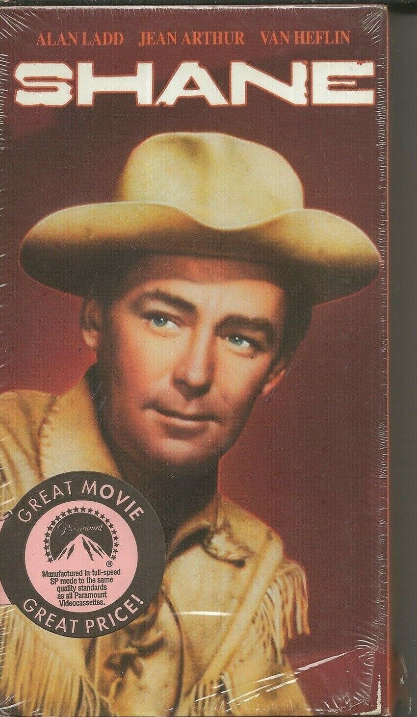 Shane VINTAGE VHS Cassette Alan Ladd Van Heflin - VHS Tapes