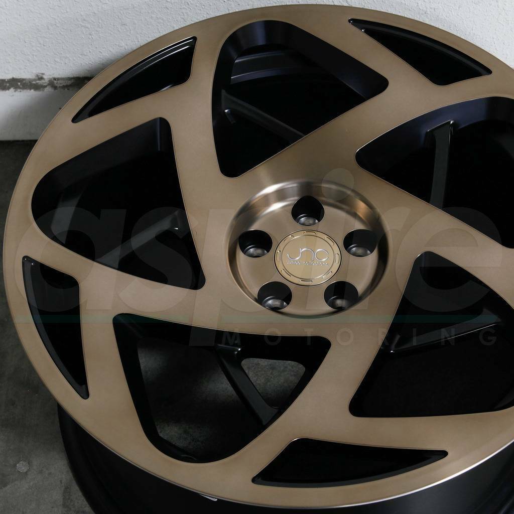 18x8.5 JNC 047 5x100 30 Matte Black Bronze Face Wheel New set(4) - Wheels