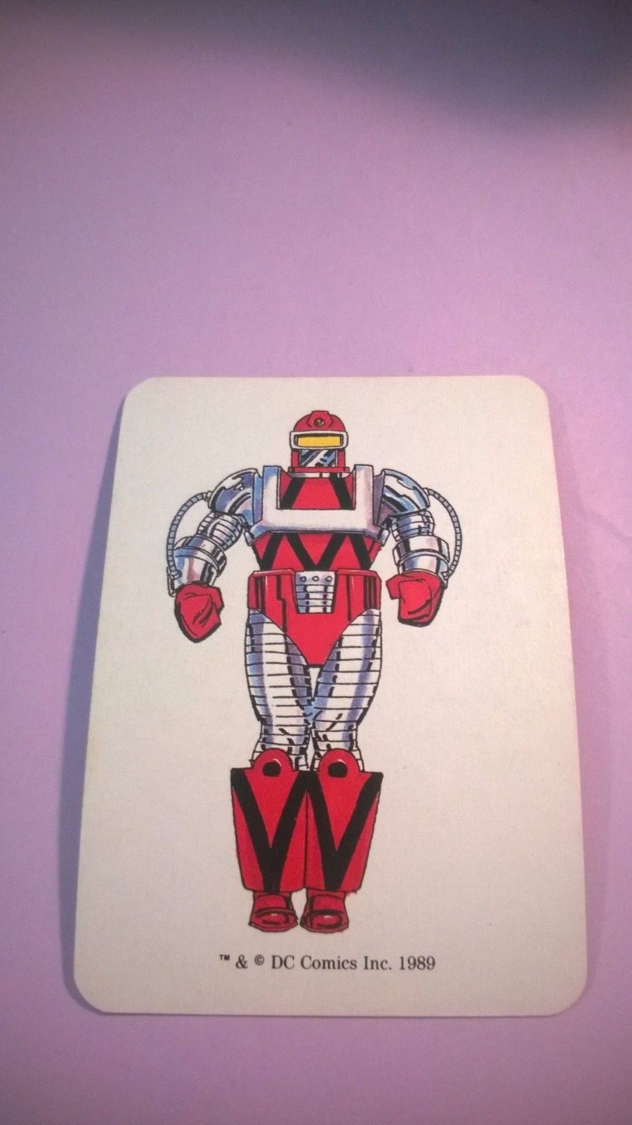 ROCKET RED 1989 DC Comics Role Play Game Card - Super Hero