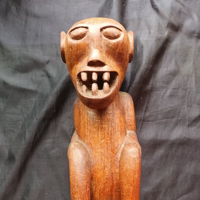 Rare Old Jah Hut Orang Asli Multi Spirit Wood Carving Moyang Pahang ...