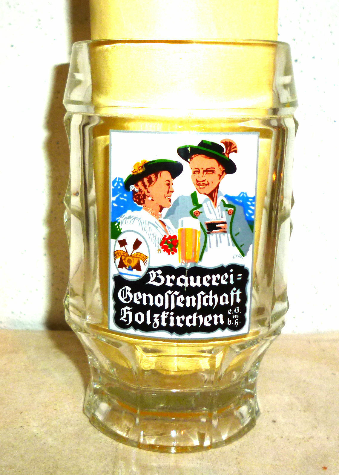 Brauerei Genossenschaft +1995 Holzkirchen 0.25L German Beer Glasses ...