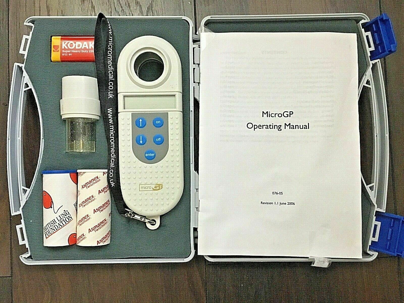 MicroGP Spirometer Deep Breath Lung Respiratory Medicine use with ...