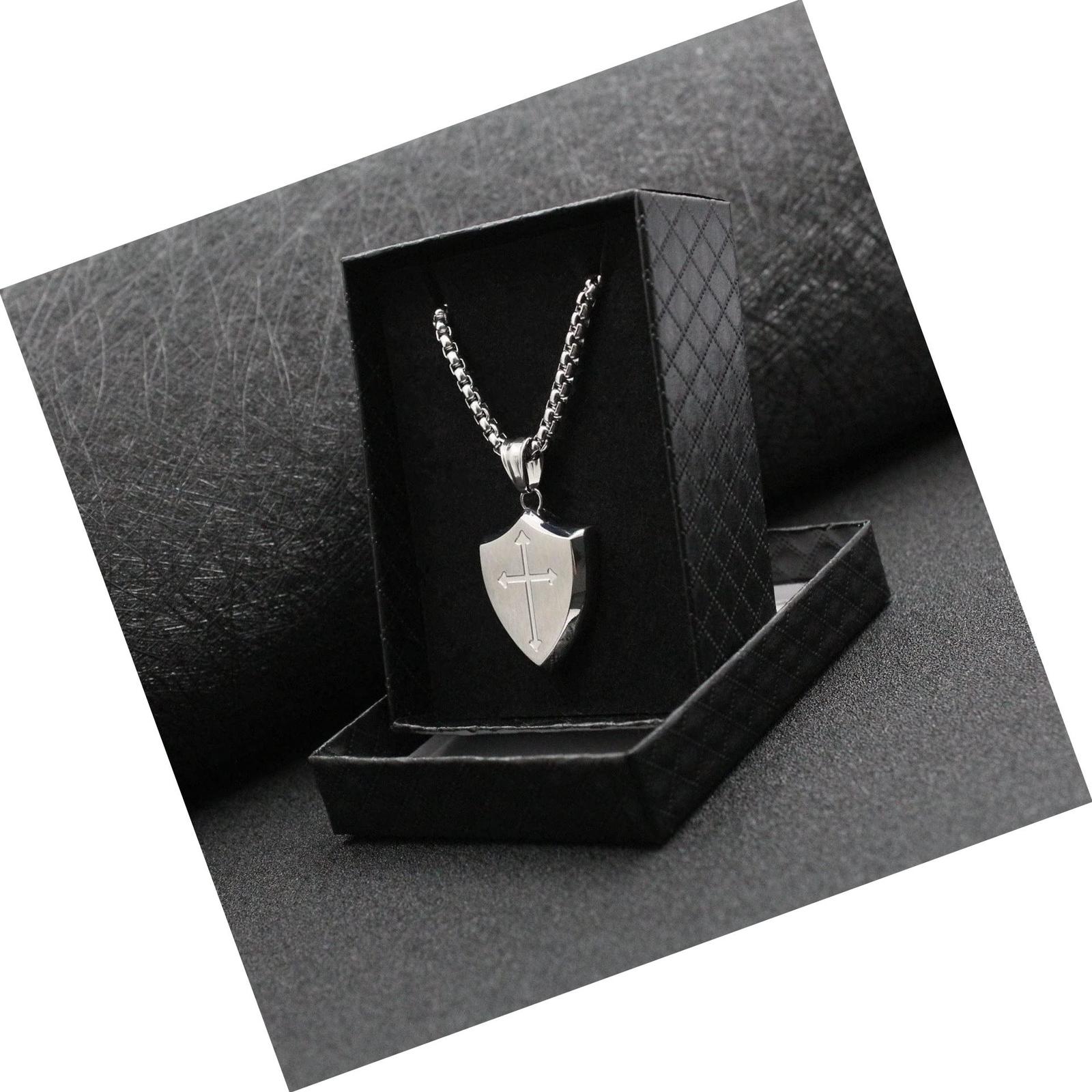 Stainless Steel Bible Verse Shield Armor of God Joshua - Armor & Shields