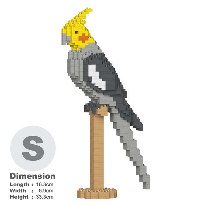 Cockatiel Parrot Sculpture (JEKCA Lego Brick) DIY Kit - Building Toy ...