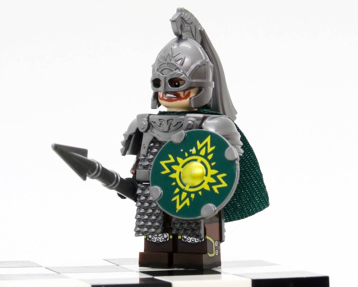 Lord of the Rings Rohan Royal Guard Knight Minifigures Weapons and ...