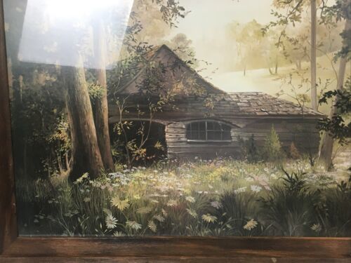 Oil Print Landscape Shed Floral Painting Gary Jenkins 28 5 8 X 40 5 8 oil-print-landscape-shed-floral-painting-gary-jenkins-28-5-8-x-40-5-8
