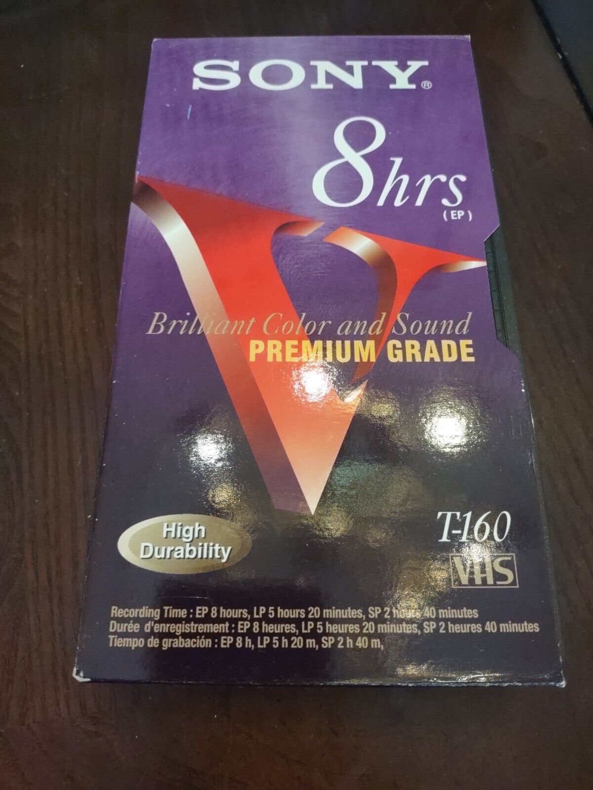 Sony Premium Grade Used VHS 8 Hour T-160VF - TV, Video & Audio Accessories