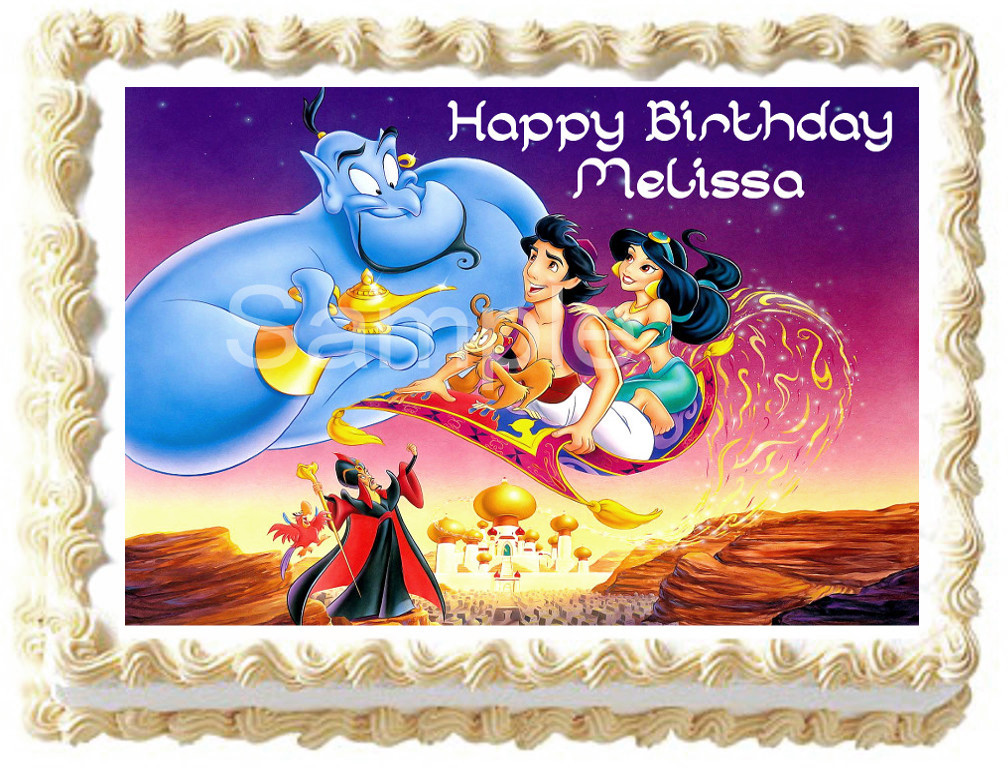 ALADDIN Jasmine Edible cake topper image - Candles & Cake Toppers
