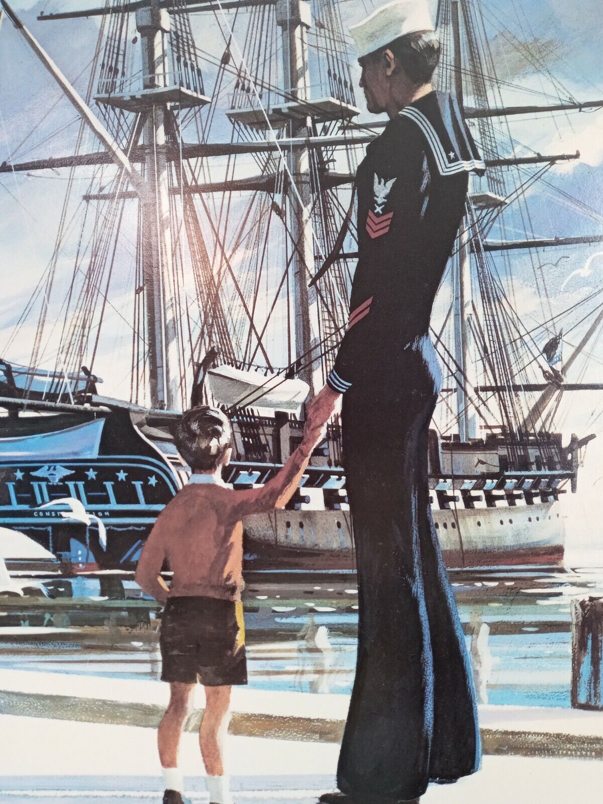 Original US Navy USS Constitution Old Ironsides Heritage Sailor With ...