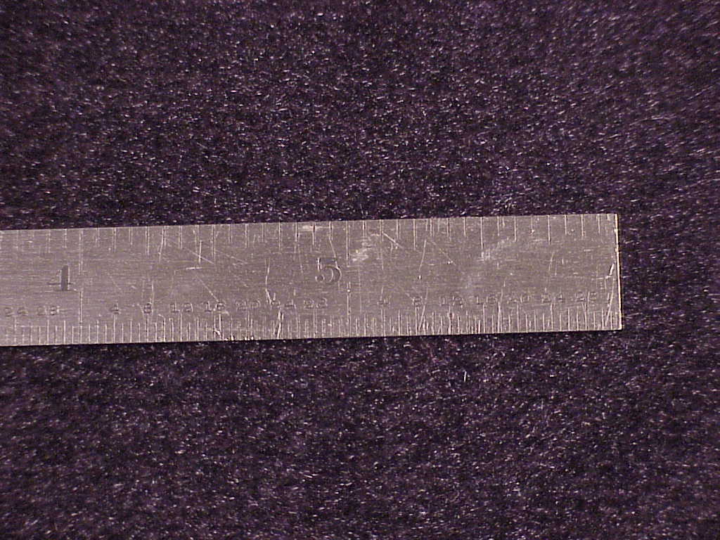 L. S. Starrett Company 6 Inch Metal Ruler, No. 309R, with pocket holder ...