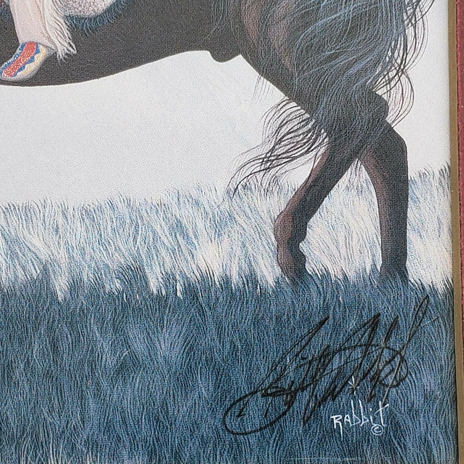 Hand Signed BILL RABBIT - Before the Storm - Framed Art Poster Print 14 ...