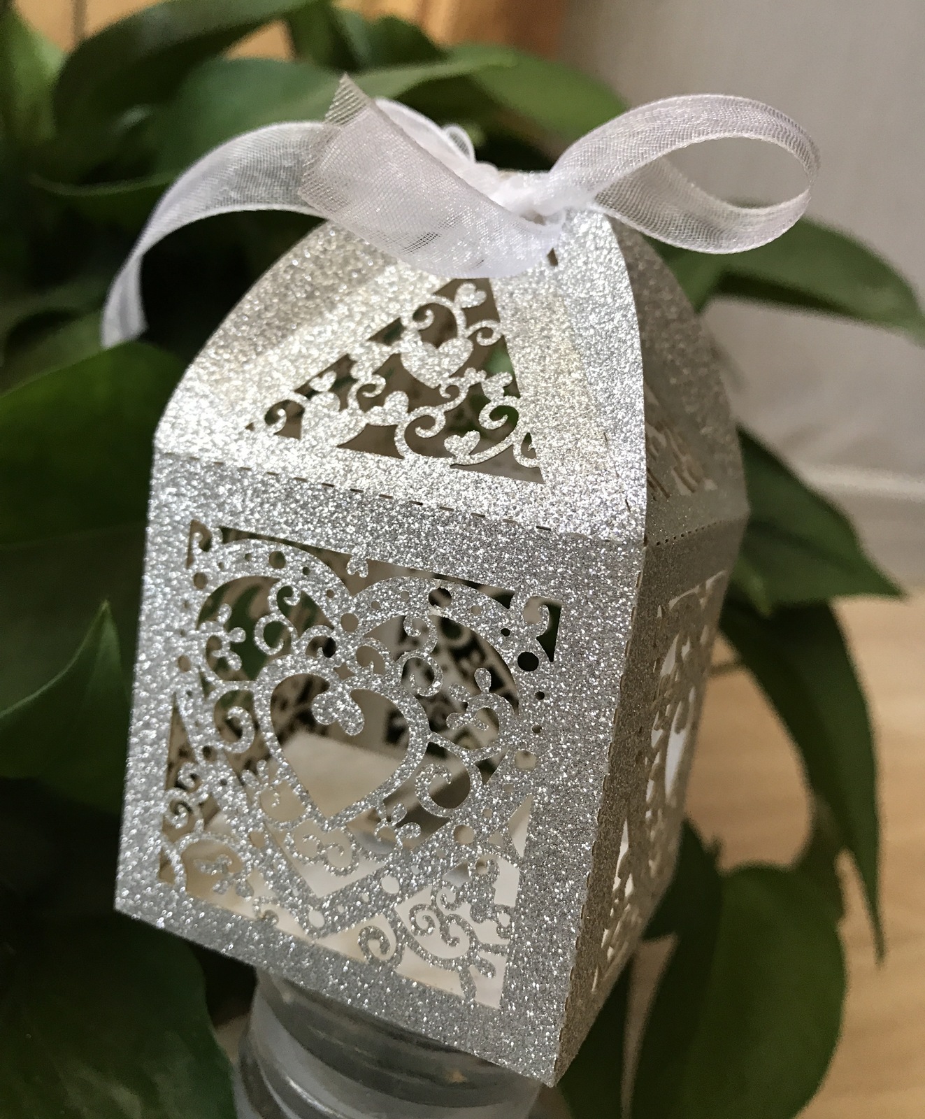 Small Gift Packaging Boxes,Glitter Paper Box,100pcs Laser Cut Wedding ...