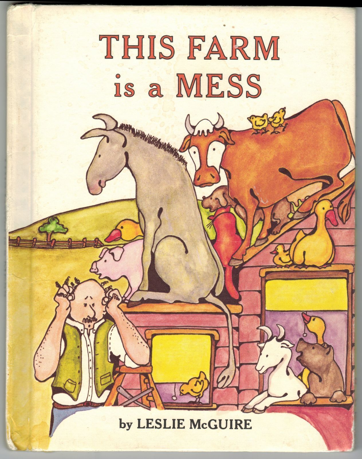 1981 This Farm Is A Mess Animals Parents Magazine Press Leslie McGuire ...