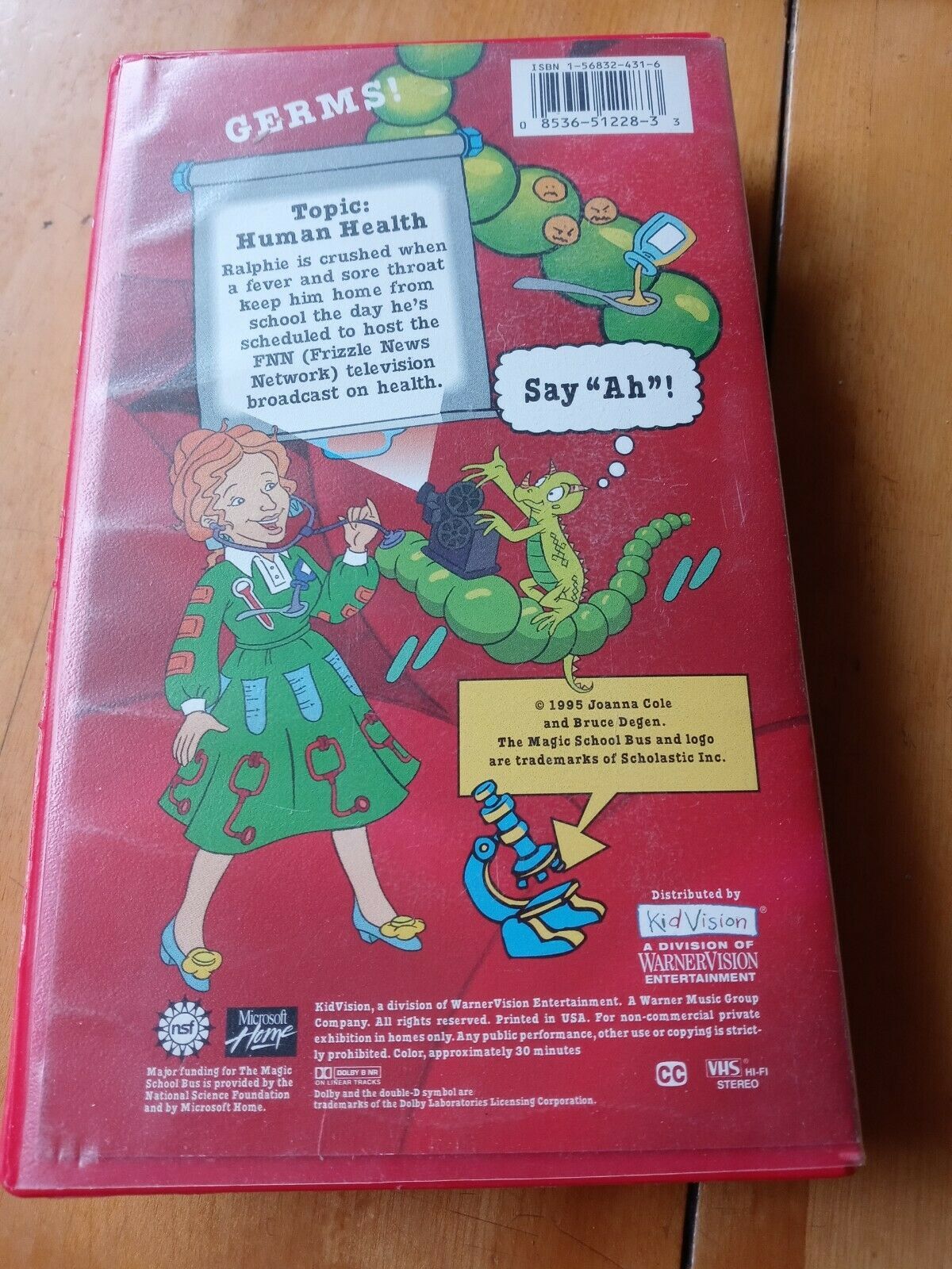 THE MAGIC SCHOOL BUS INSIDE RALPHIE (VHS) Video Tape 1995 Clamshell ...