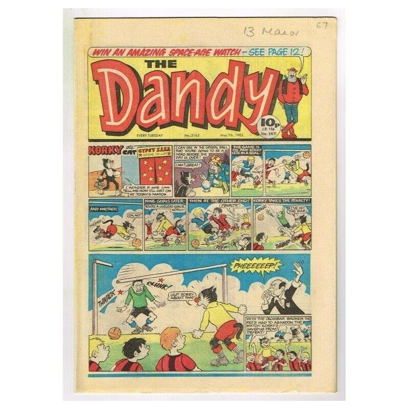 The Dandy Comic No.2163 May 7 1983 mbox2168 Korky The Cat - Comic Books ...