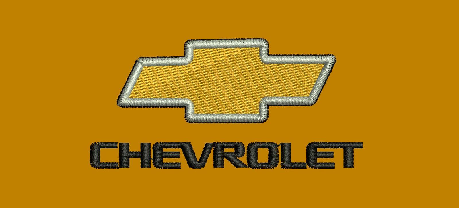 Chevrolet Chevy Car logo Digitized filled embroidery design Digital ...