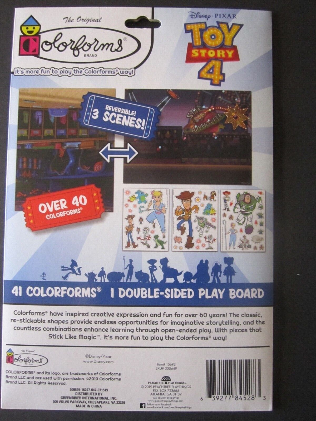 Disney Pixar Toy Story 4 Colorforms Sticker Story Adventure Play Set 40 ...