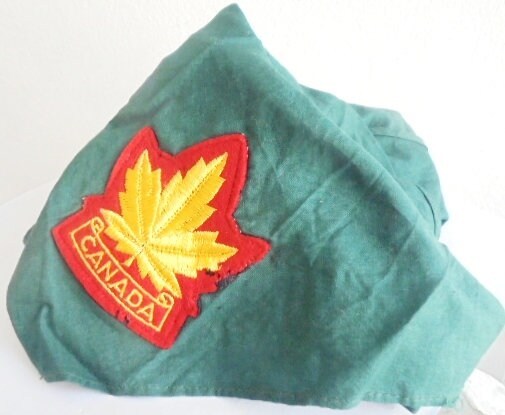 BOY SCOUTS of Canada HANDKERCHIEF hanky bandana original hanky 1960s ...